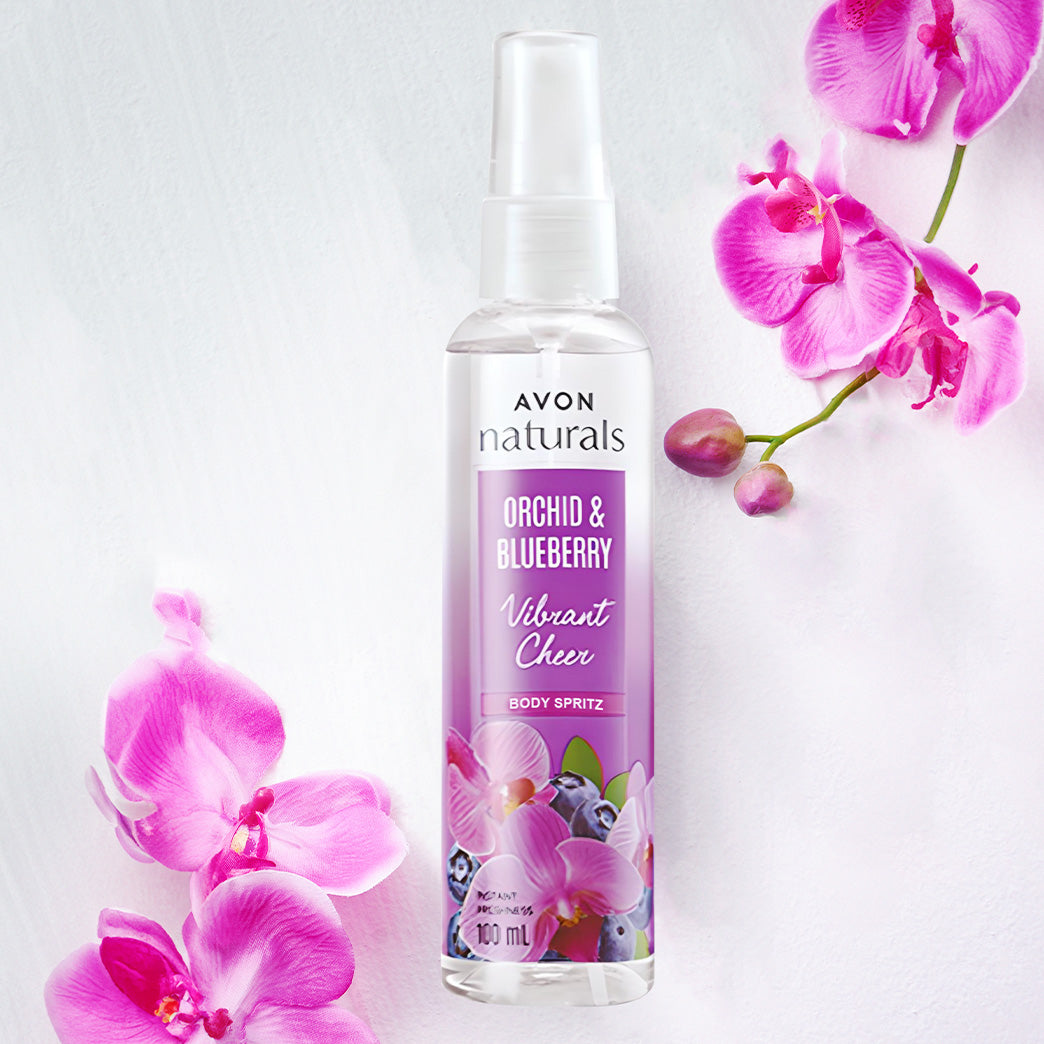 Avon Naturals Body Spritz Orchid & Blueberry – Avon India