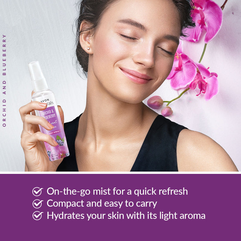Avon Naturals Body Spritz Orchid & Blueberry – Avon India