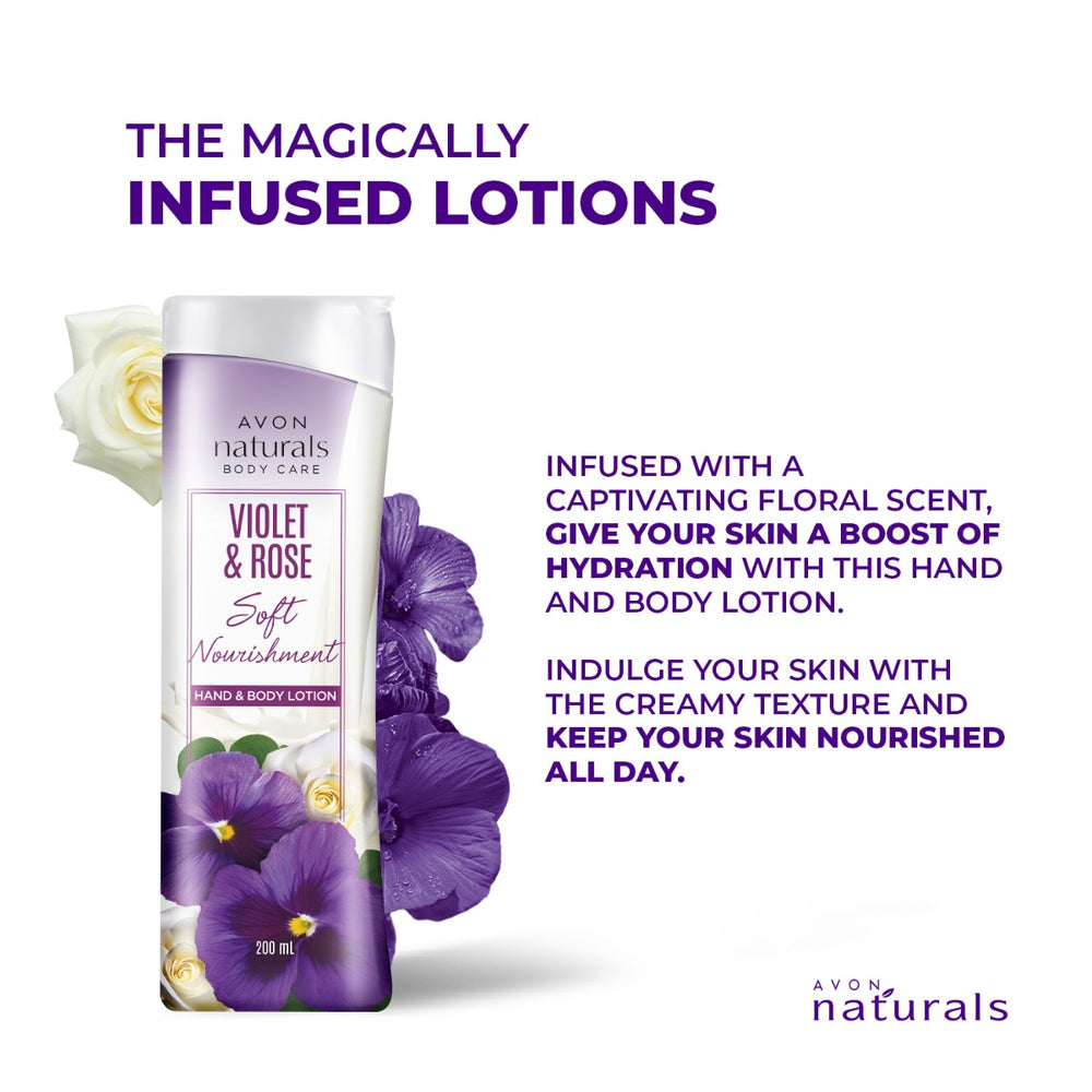 Avon Naturals Violet Rose Hand and Body Lotion – Avon India