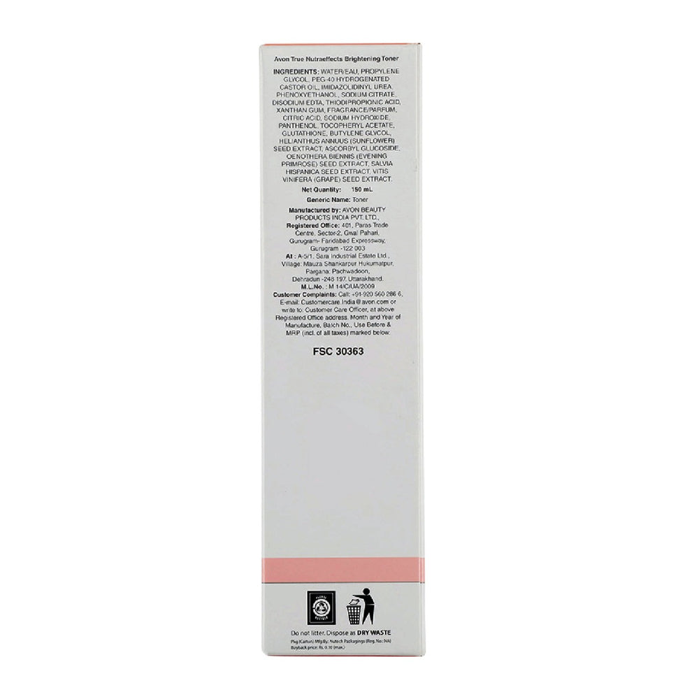 Avon True Nutraeffects Brightening Toner – Avon India